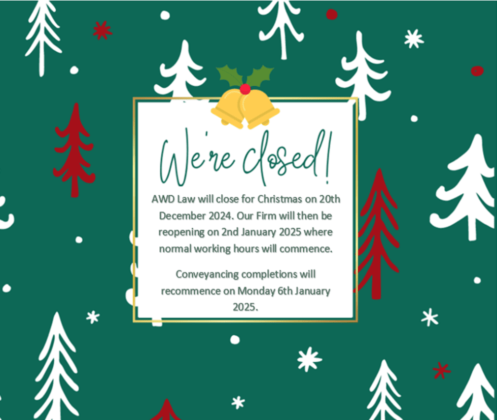 Christmas Closure Dates 2024 | AWD Law